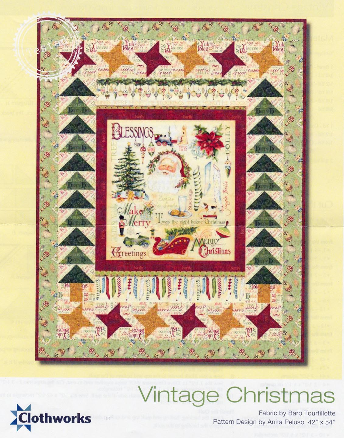 Vintage Christmas Free Pattern – Jeri's Quilt Patch