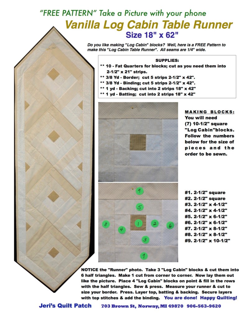 Free Patterns – Jeri's Quilt Patch